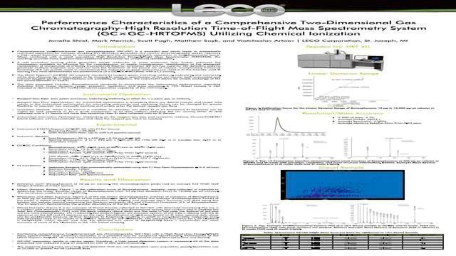 Performance Characteristics of a Comprehensive GCxGC-High Resolution ...