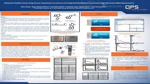 Metabolic Stability Assay Using Human Hepatocyte Co-cultures and ...