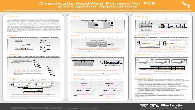 Chemically Modified Primers for PCR and Ligation Applications Poster | Technology Networks
