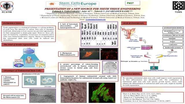 PRESENTATION OF A NEW SOURCE FOR TEETH TISSUE ENGINEERING | Technology ...