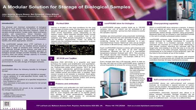 A Modular Solution for Storage of Biological Samples Poster ...