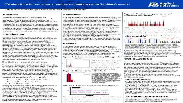 Em Algorithm For Gene Copy Number Estimation Using Taqman® Assays