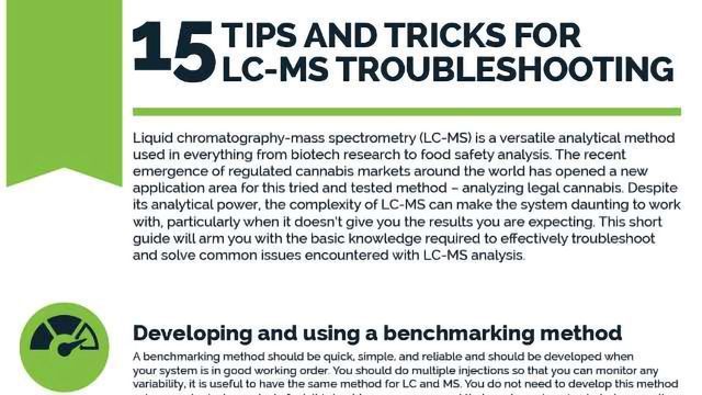 15 Tips and Tricks for LC-MS Troubleshooting | Technology Networks
