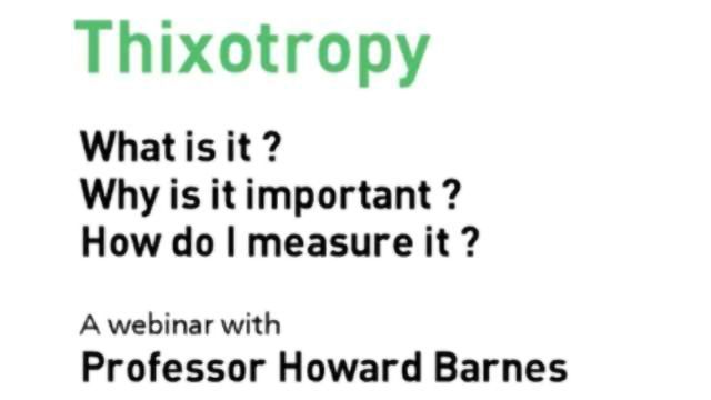 Thixotropy - What is it? Why is it important? How do I measure it ...