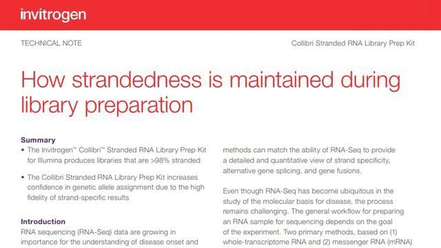 How Strandedness Is Maintained During Library Preparation | Technology ...