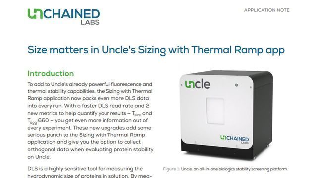 Size Matters in Uncle's Sizing With Thermal Ramp App | Technology Networks