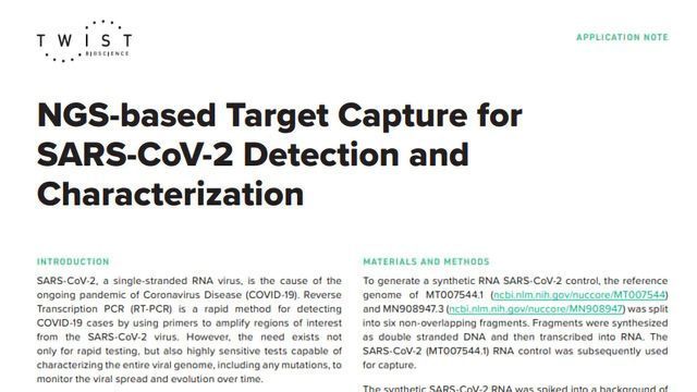 NGS-Based Target Capture for SARS-CoV-2 Detection and Characterization ...