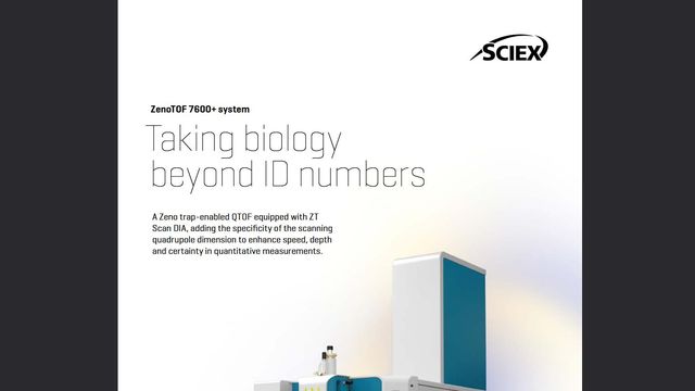 ZenoTOF 8600 System | SCIEX | Technology Networks